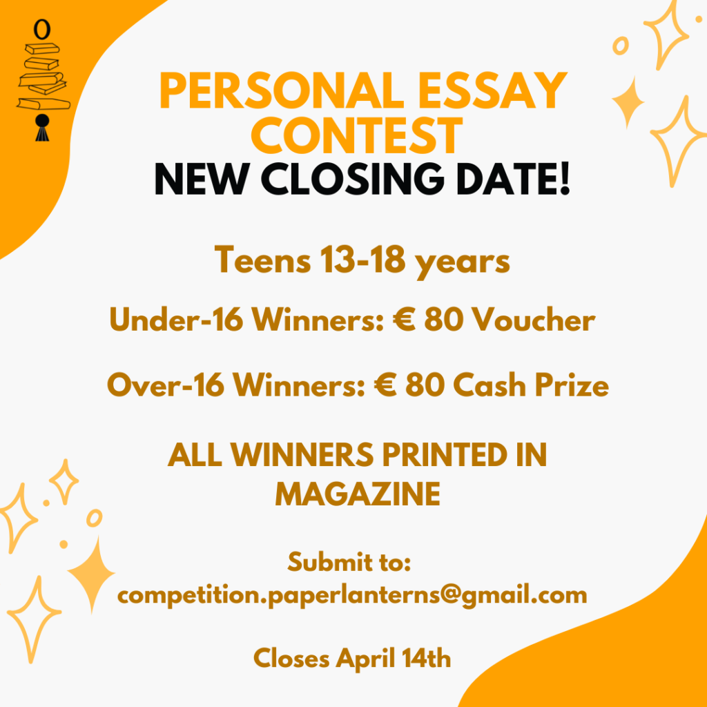 Announcing 2-week extension to teen personal essay contest! - Paper ...